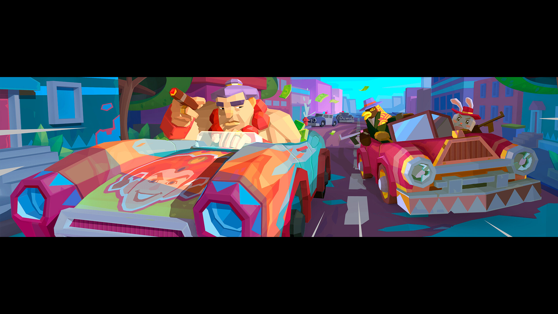 ArtStation - Vector Poly style: High Stakes Heist