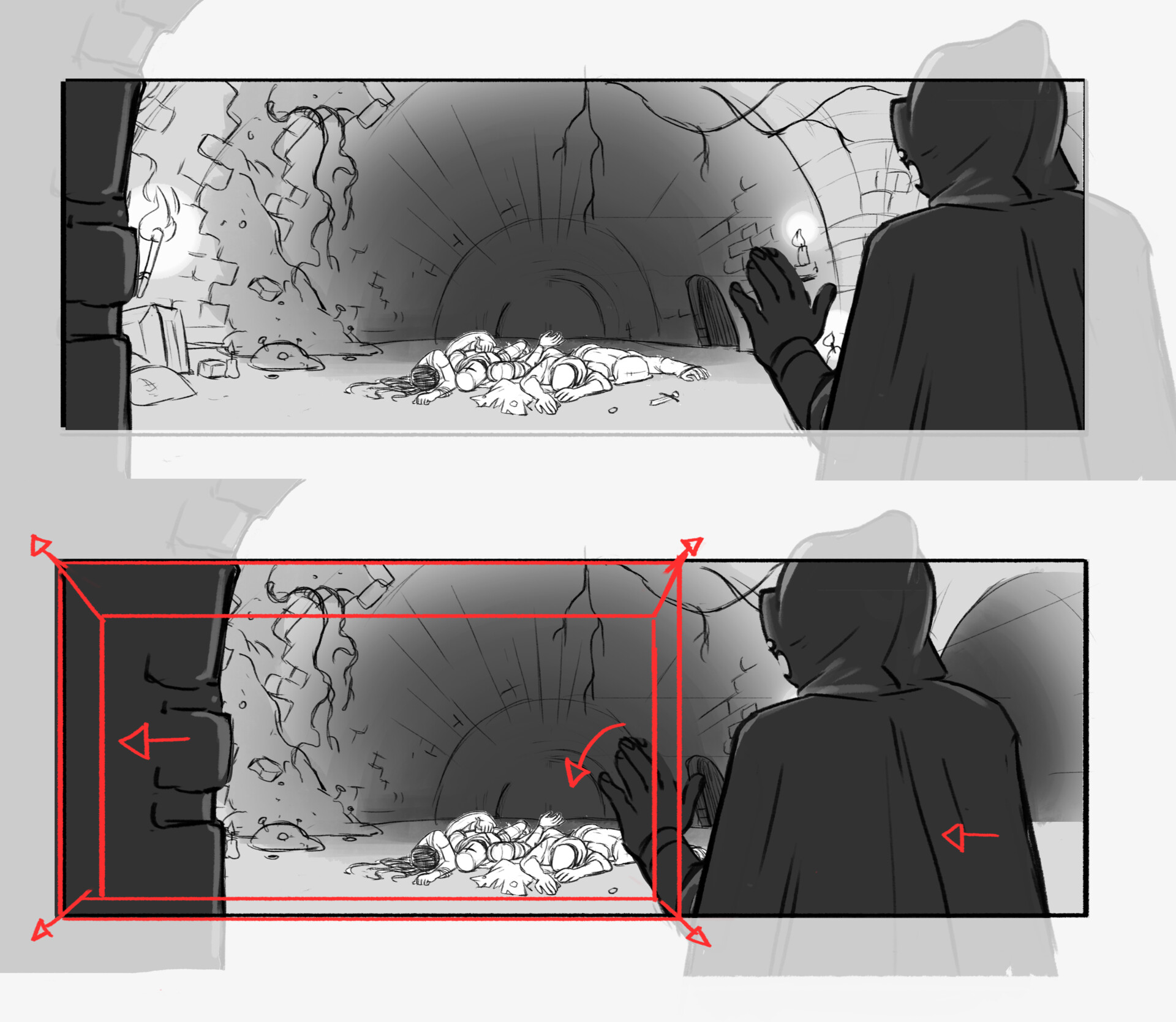 ArtStation - Deepest Chamber Story Trailer Storyboard