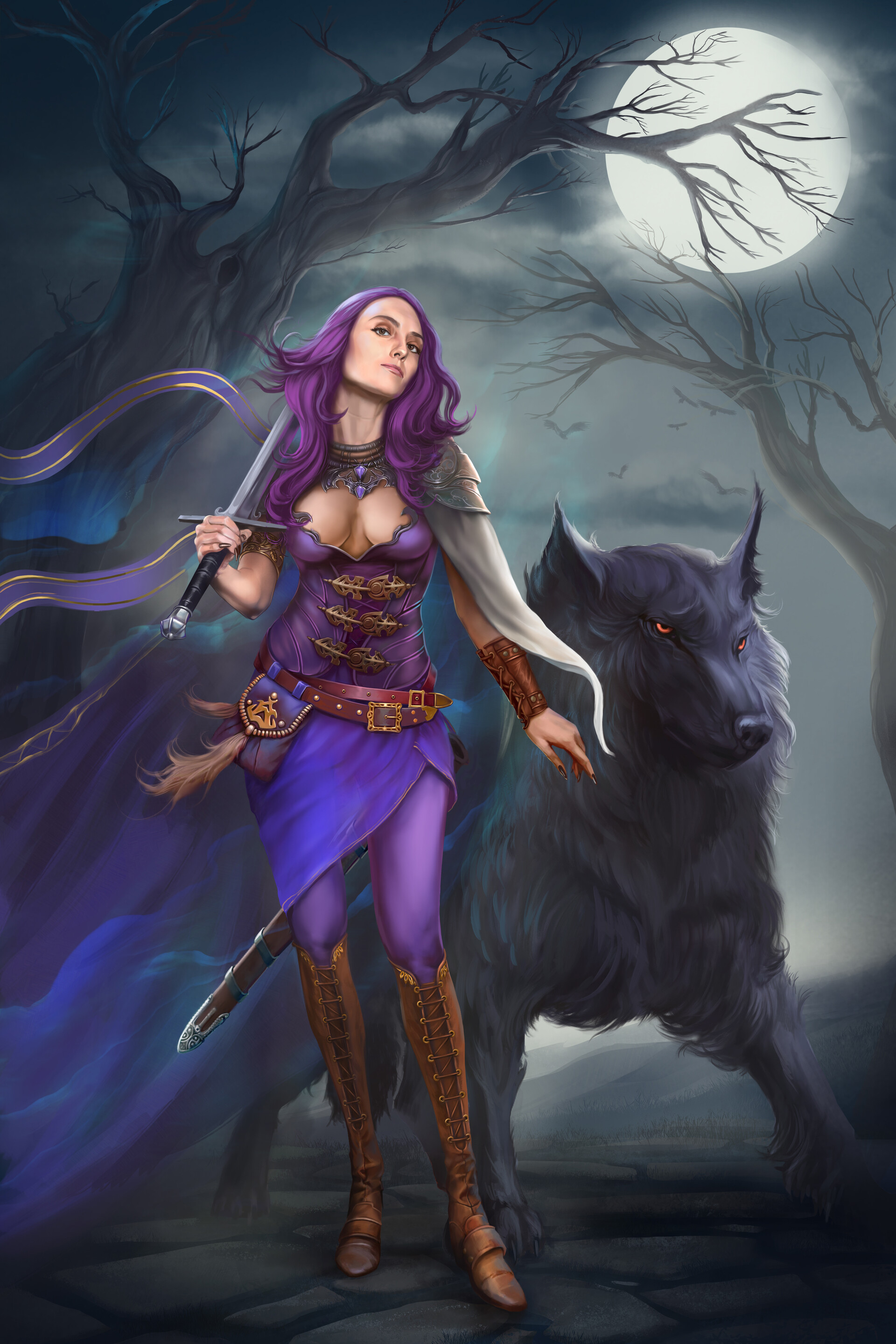 ArtStation - The Wolf Queen