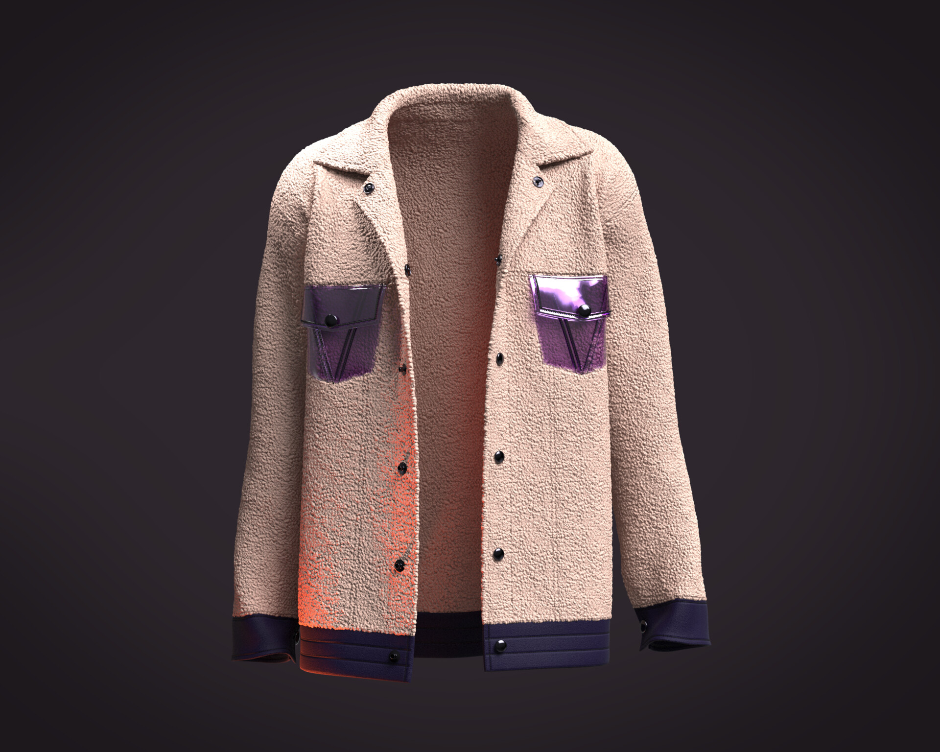 ArtStation - Men's Jacket-Sherpa