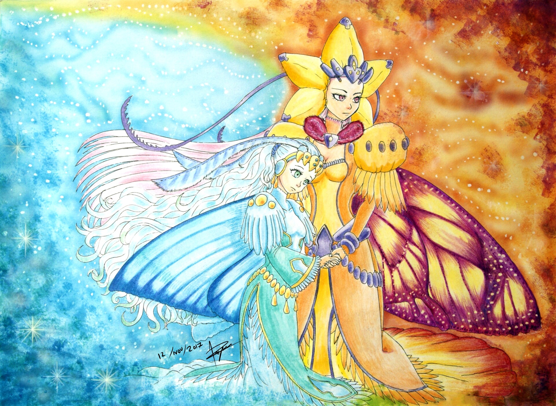 ArtStation - Queen and Princess fairy