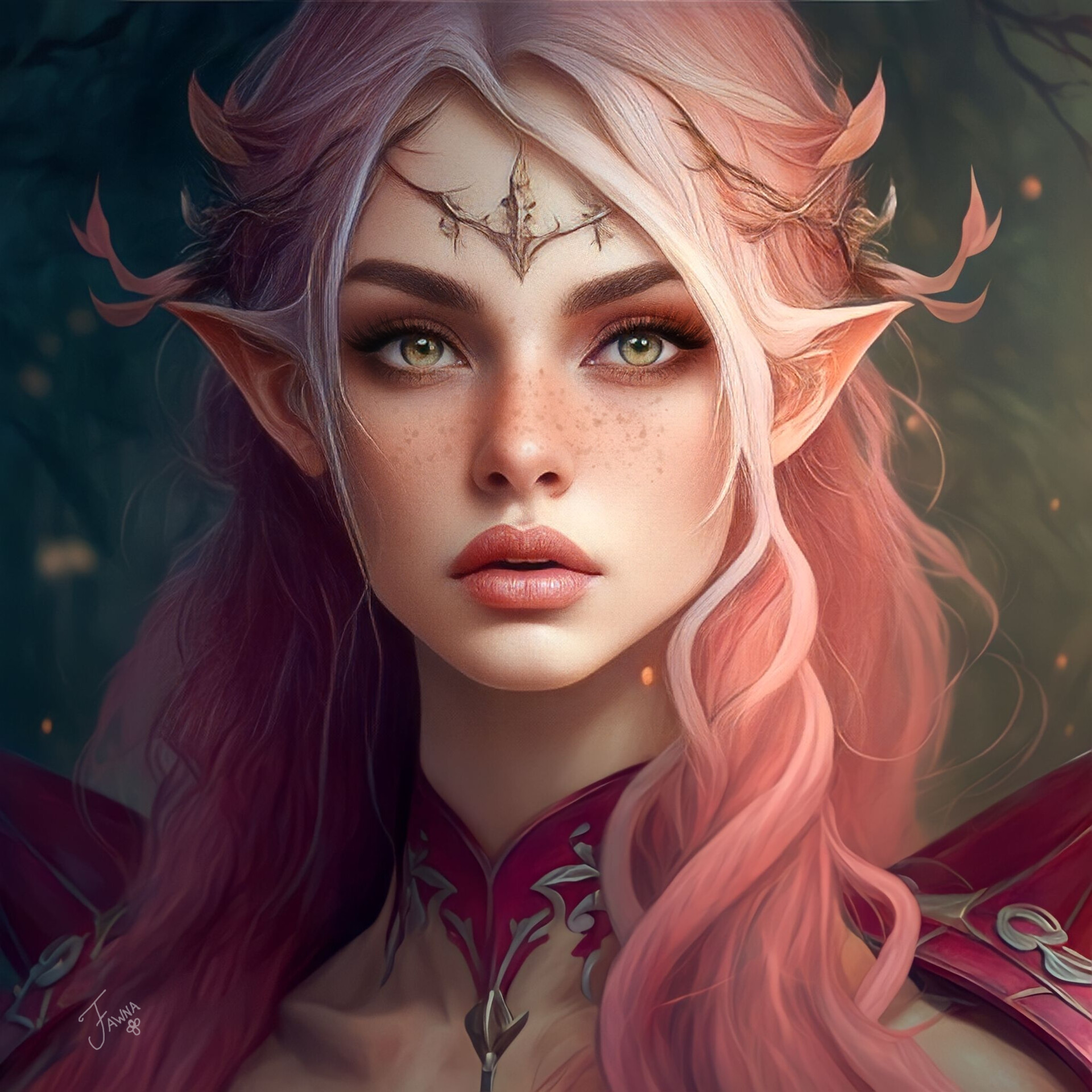 Artstation Pink Elf