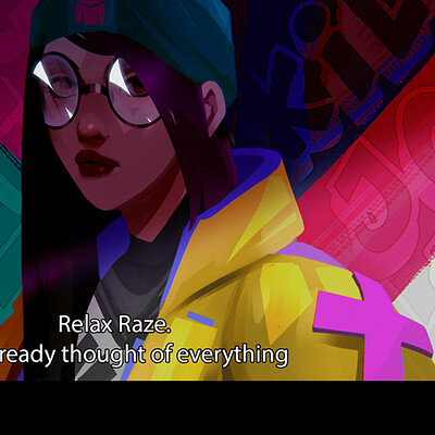 Dimitri Jakubowski - KillJoy awaits Raze - Valorant Fanart