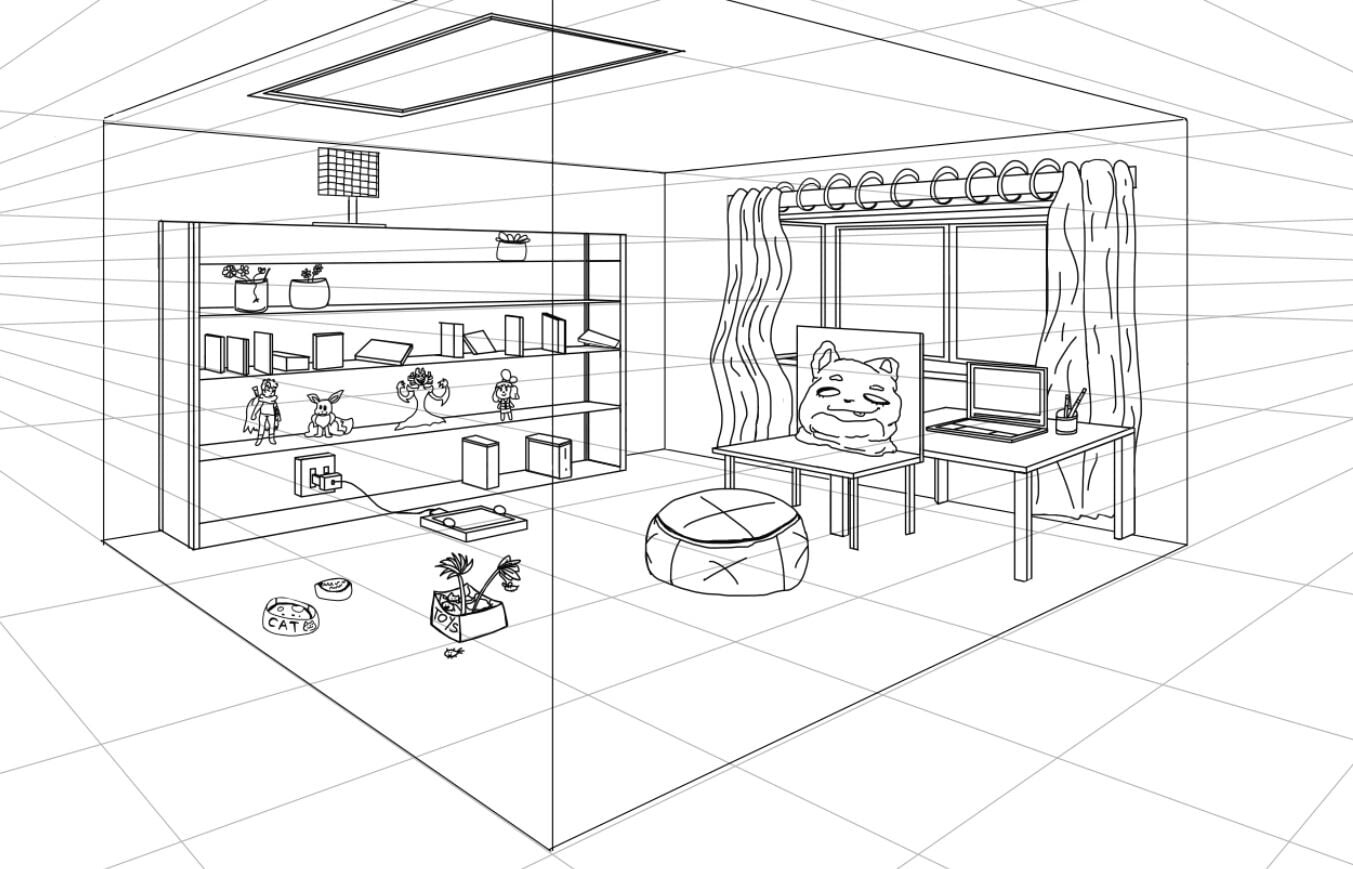 ArtStation - 2D Interior Design