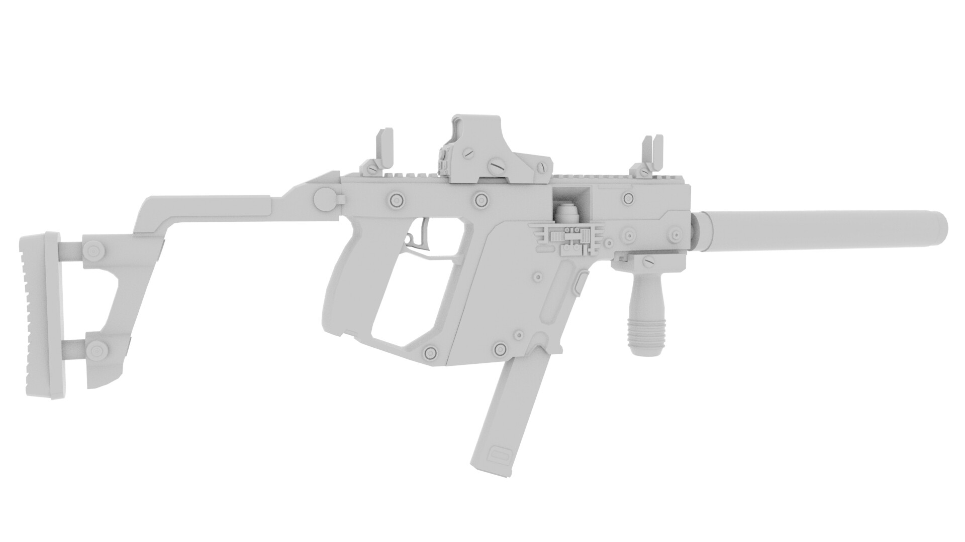 ArtStation - vector low poly guN