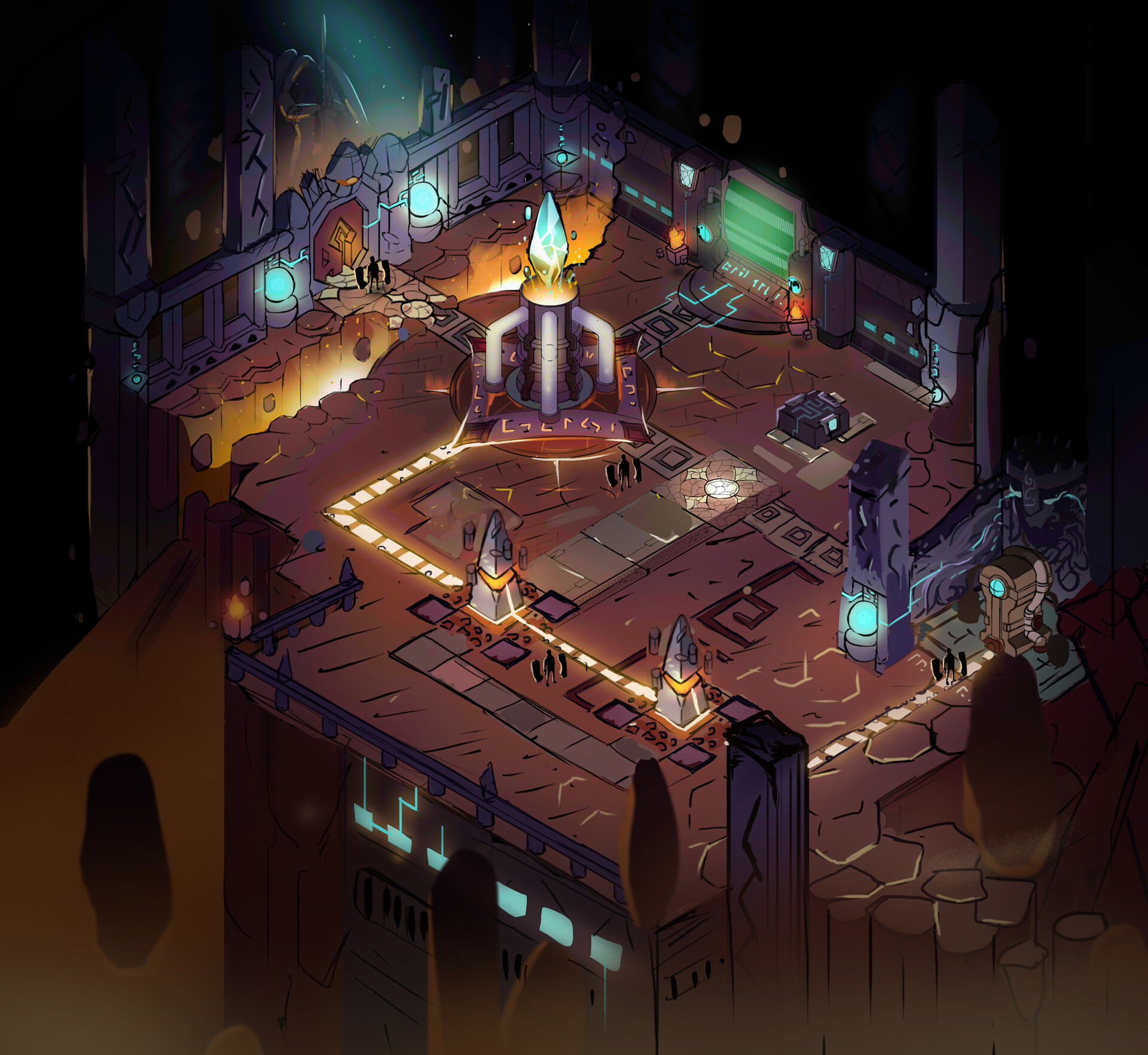 Andy Jaramillo - Concept art top down game