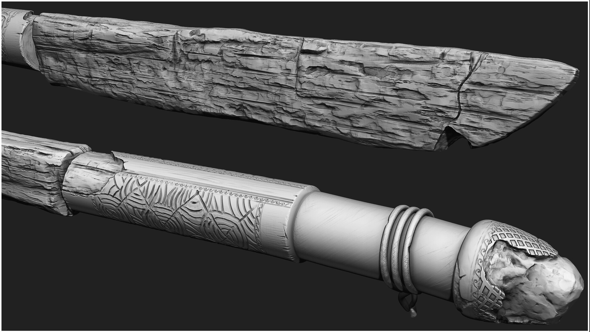 ArtStation - KNIFE - (Deer Antler Knife)