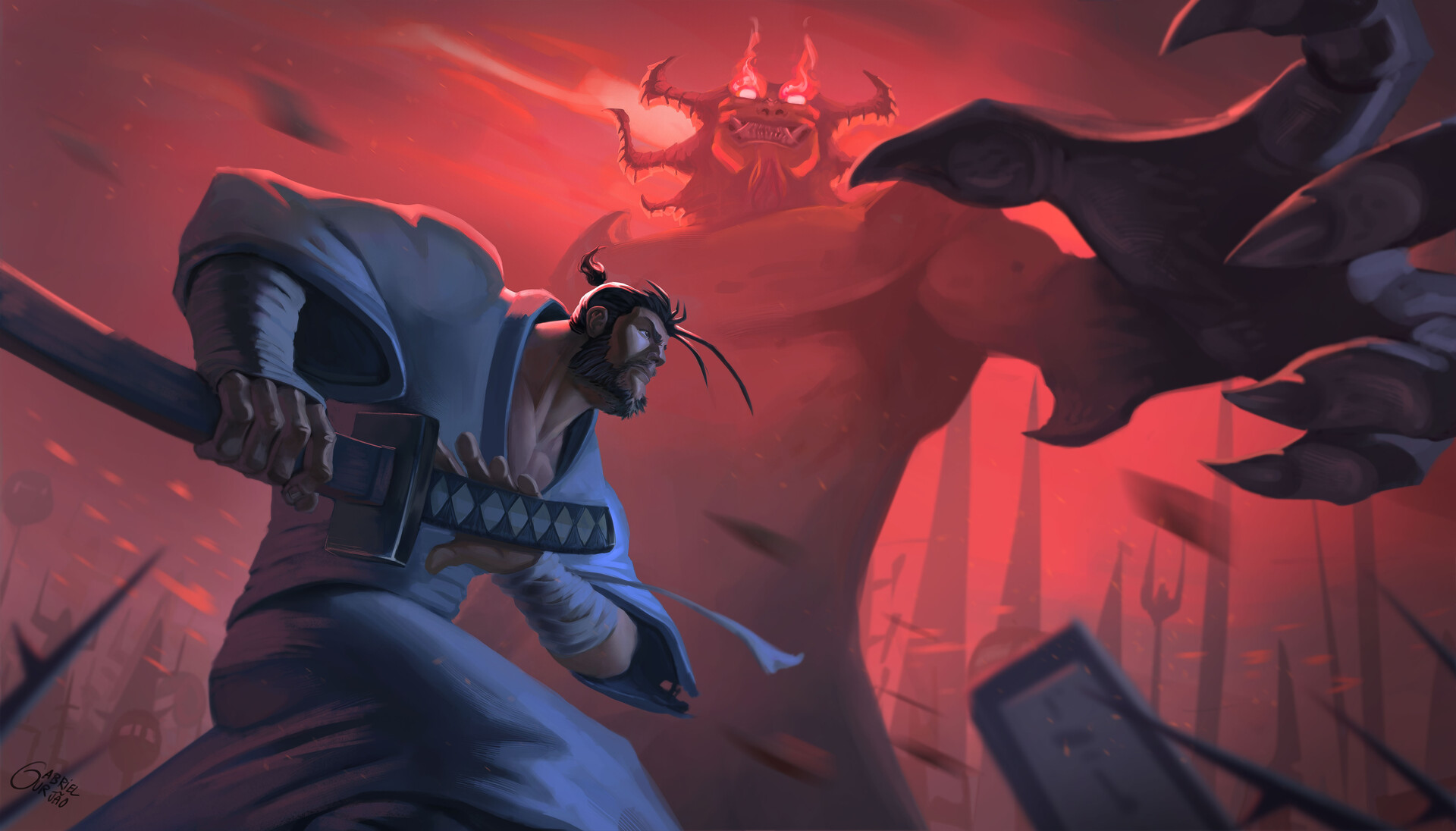 ArtStation - Samurai Jack Splash art