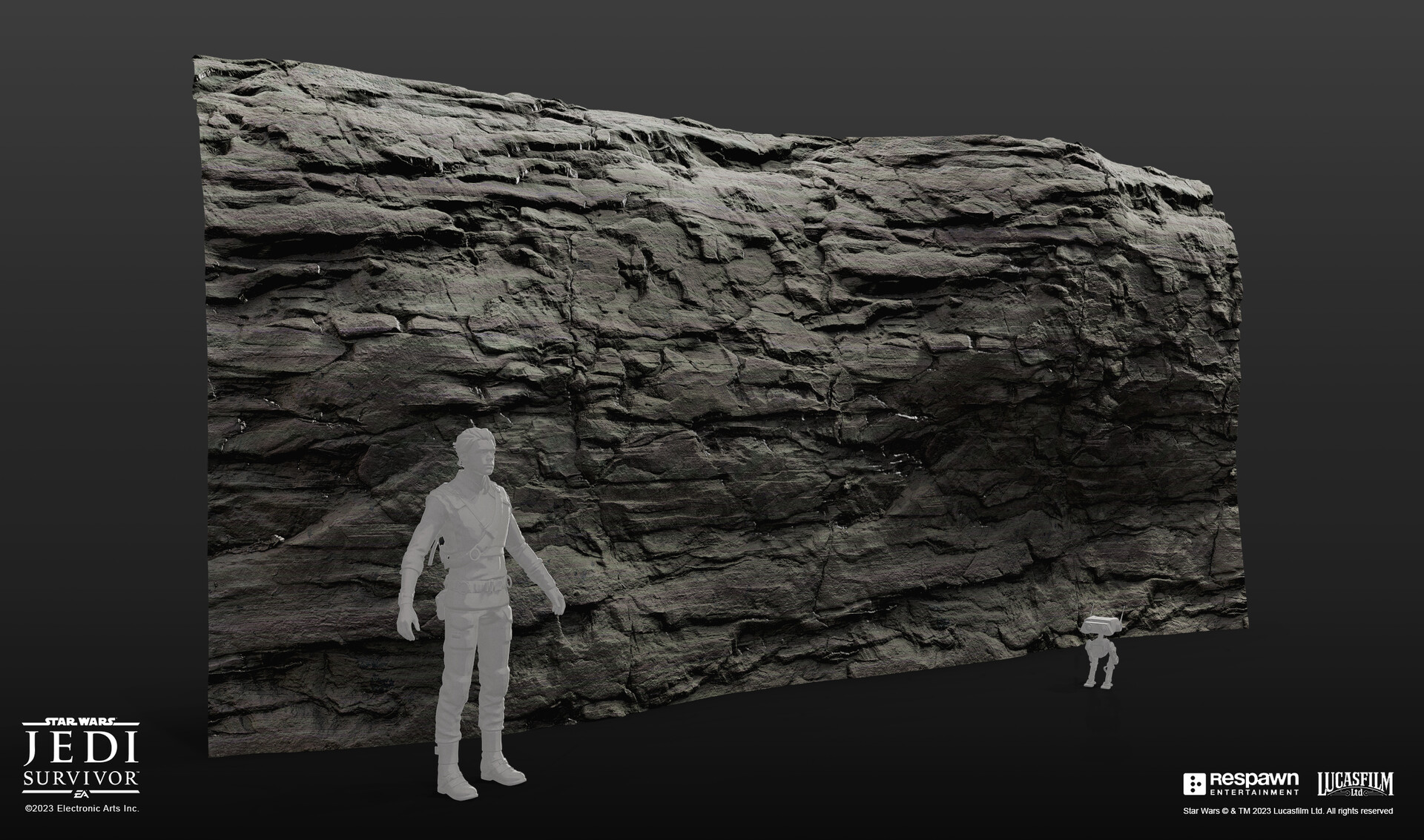 Alex Beddows - Starwars Jedi: Survivor - Rock Wall Materials