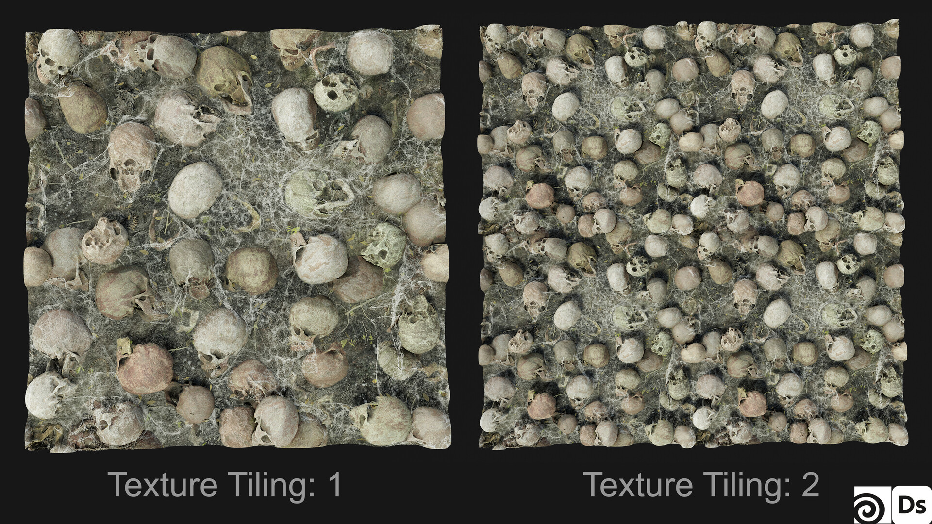 Jianye Zhou - Skulls and Cobweb Material