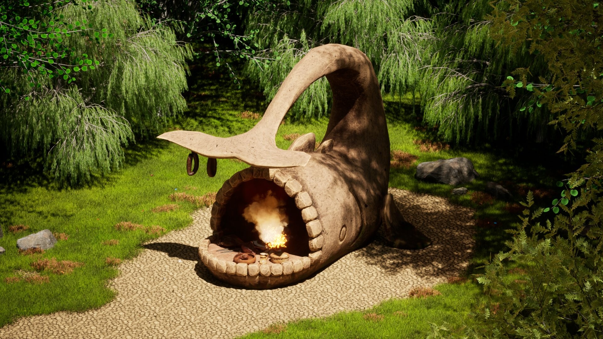 ArtStation - Whale Oven - 3D Environment Prop WIP