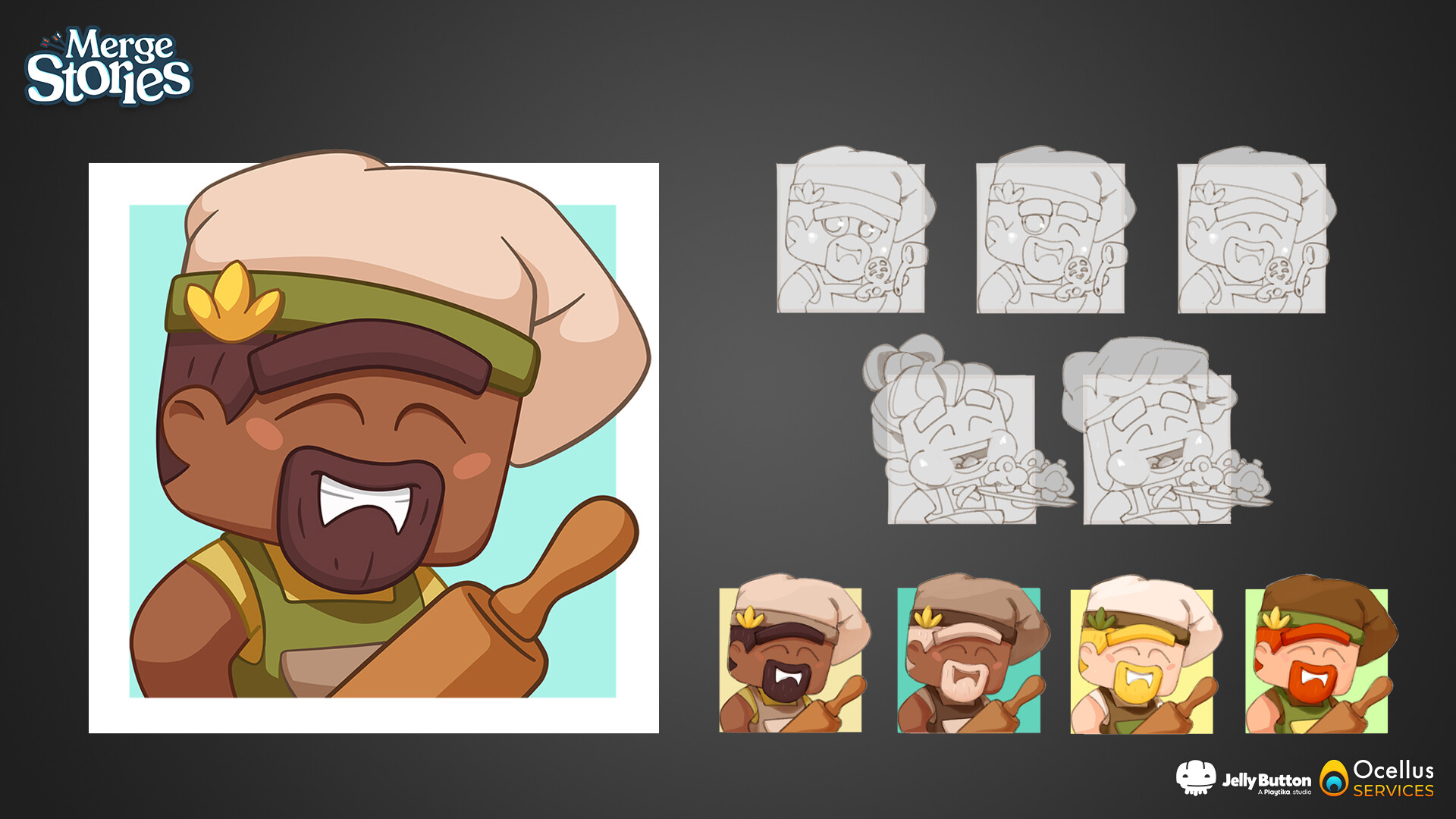 Ocellus - SERVICES - Merge Stories - Pastry Chef & Quest Items