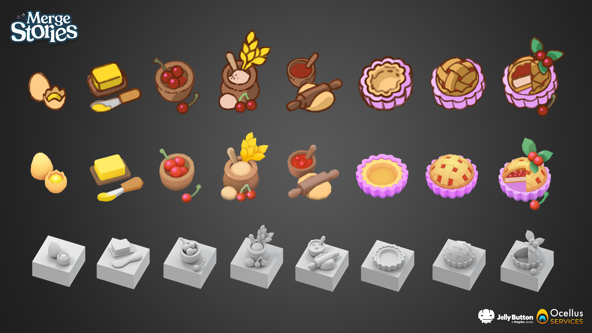 Ocellus - SERVICES - Merge Stories - Pastry Chef & Quest Items