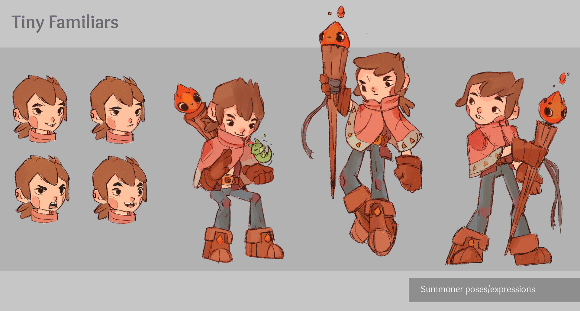 ArtStation - Summoner poses explorations