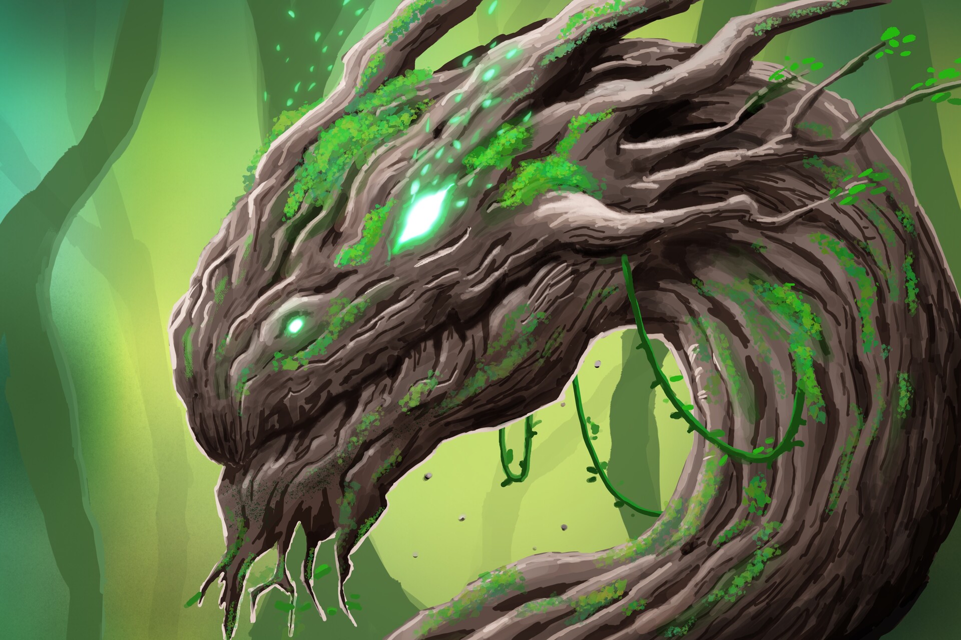 ArtStation - Wooden Dragon