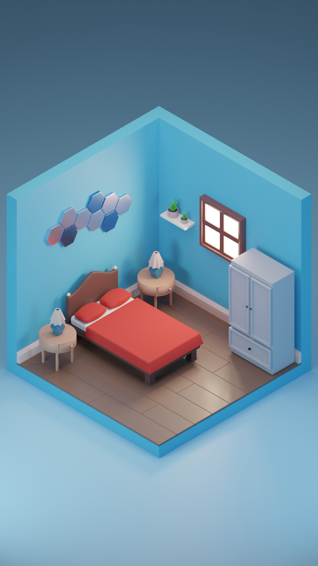 ArtStation - Low Poly Bedroom