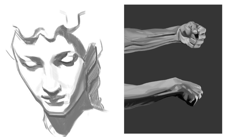 ArtStation - Landscape and Shadows study