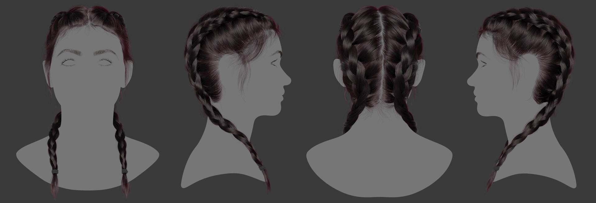 Francesca Crippa - Hair study - Braids