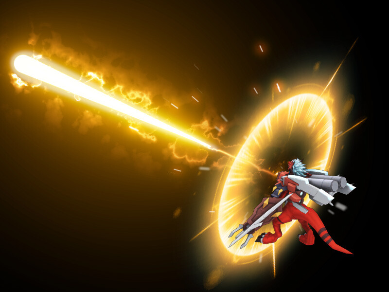 ArtStation - [DigimonRPG] Megalo Growmon FX