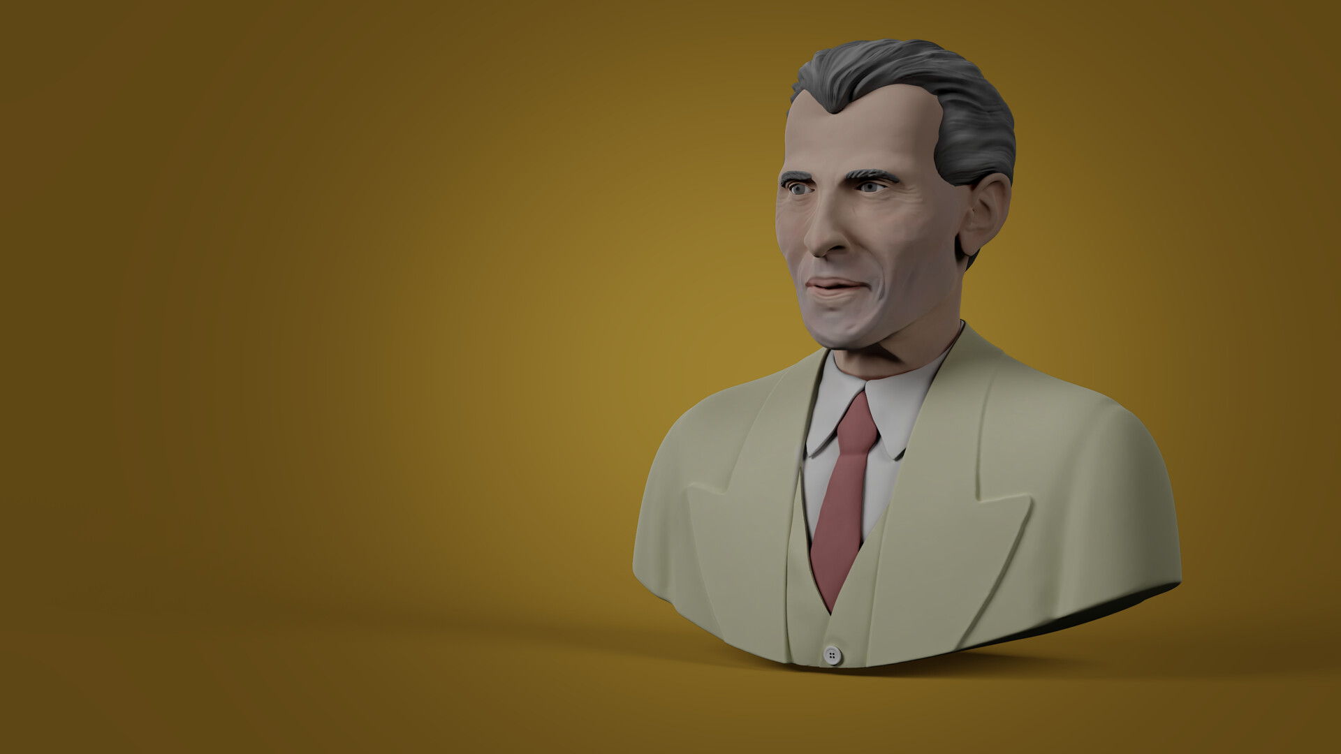 ArtStation - Muhammad Ali Jinnah Portrait