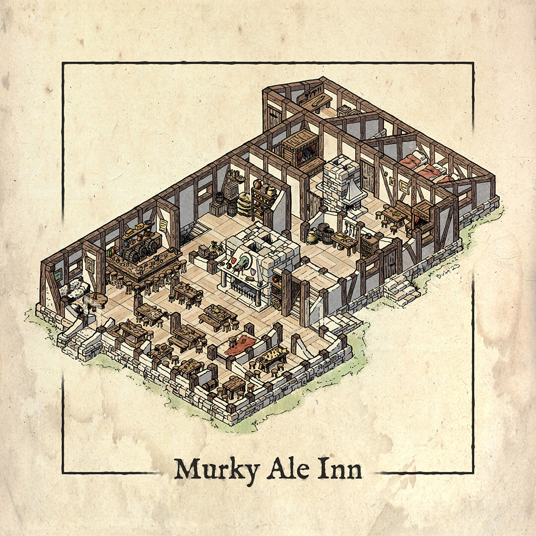 ArtStation - Murky Ale Inn - ground floor