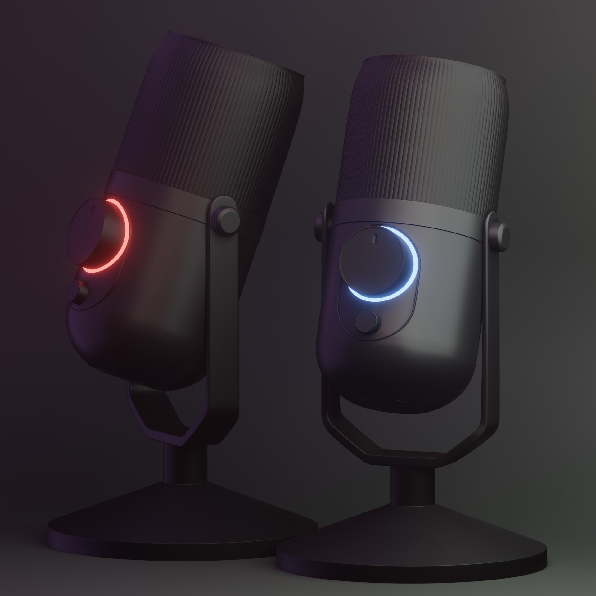 ArtStation - Low-poly microphones