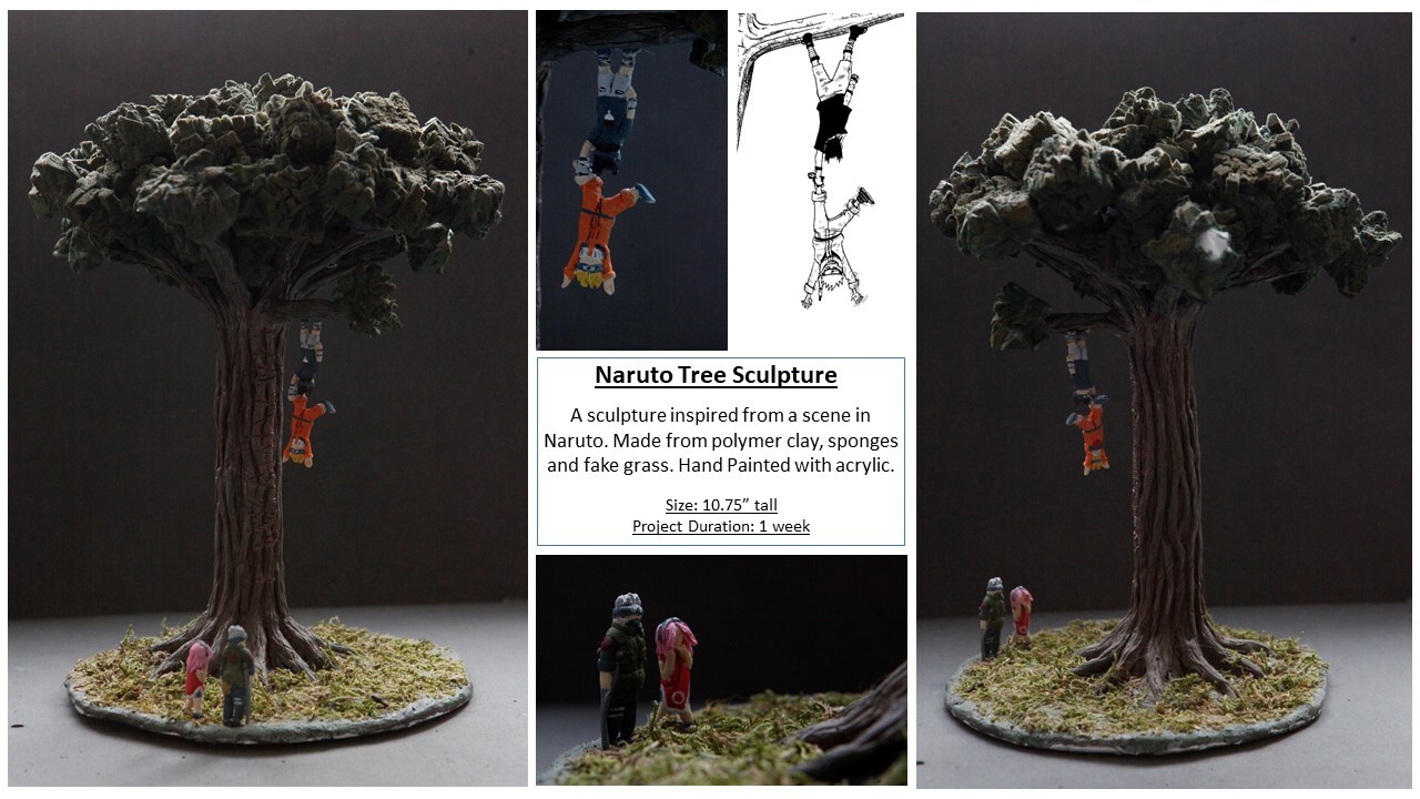 ArtStation - Naruto Tree Sculpture