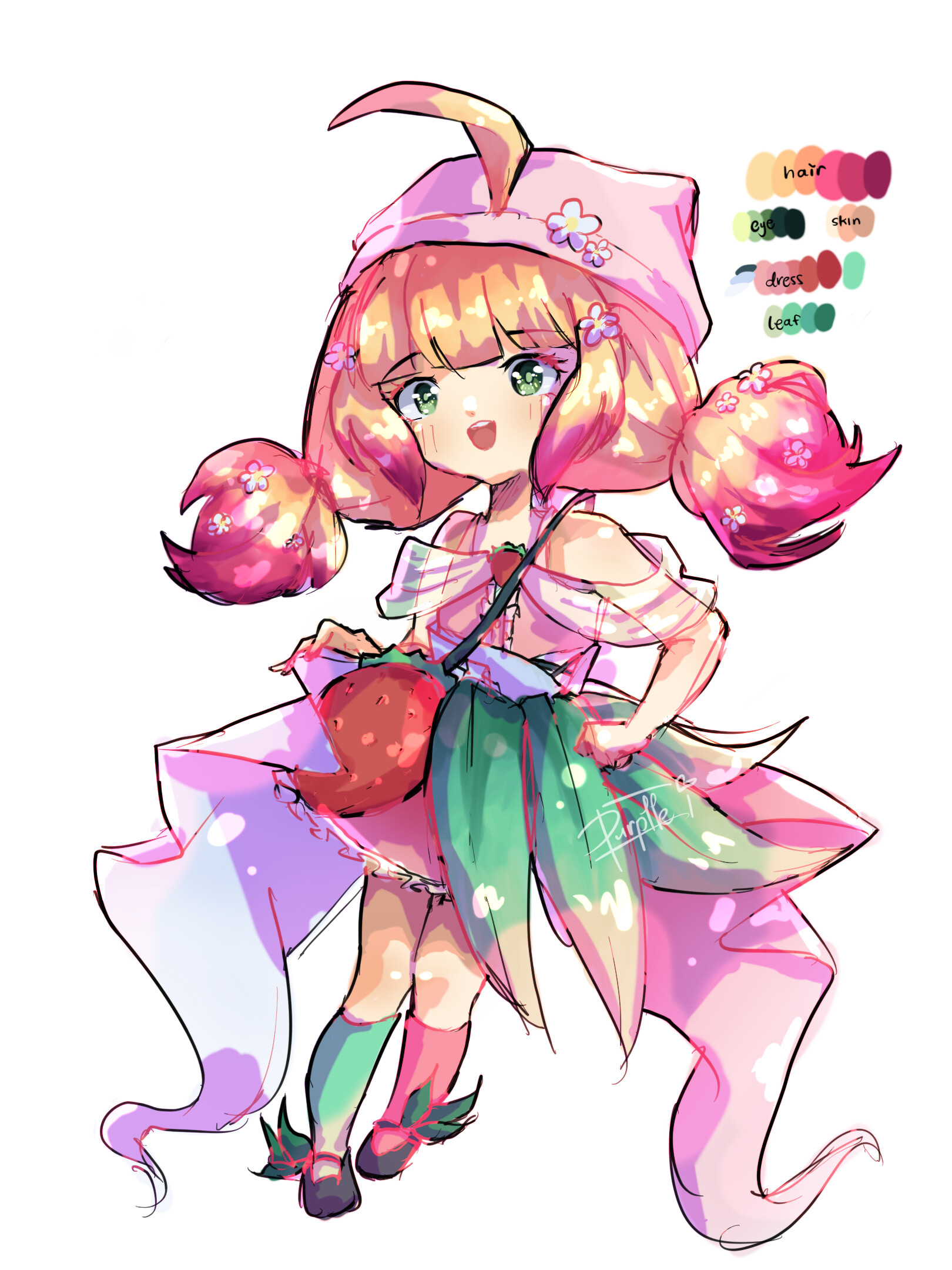 ArtStation - Strawbaby! (original character design)