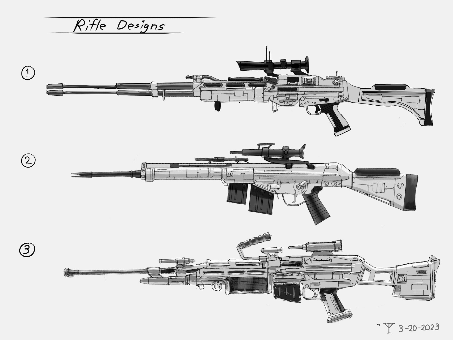ArtStation - Rifle Design