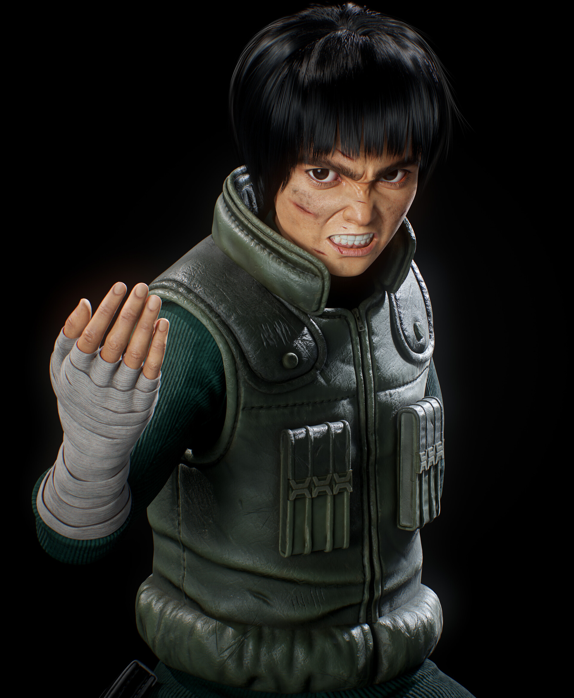 ArtStation - Rock Lee (THE REMATCH)