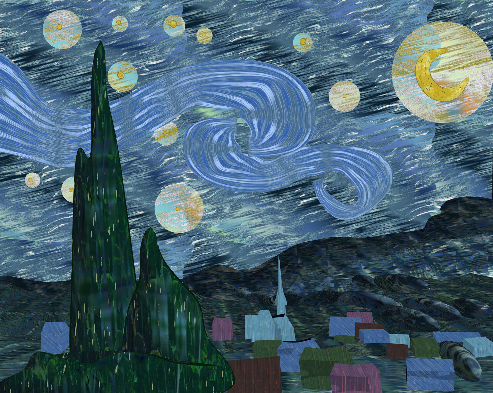 David Hixon - 3D Starry Night
