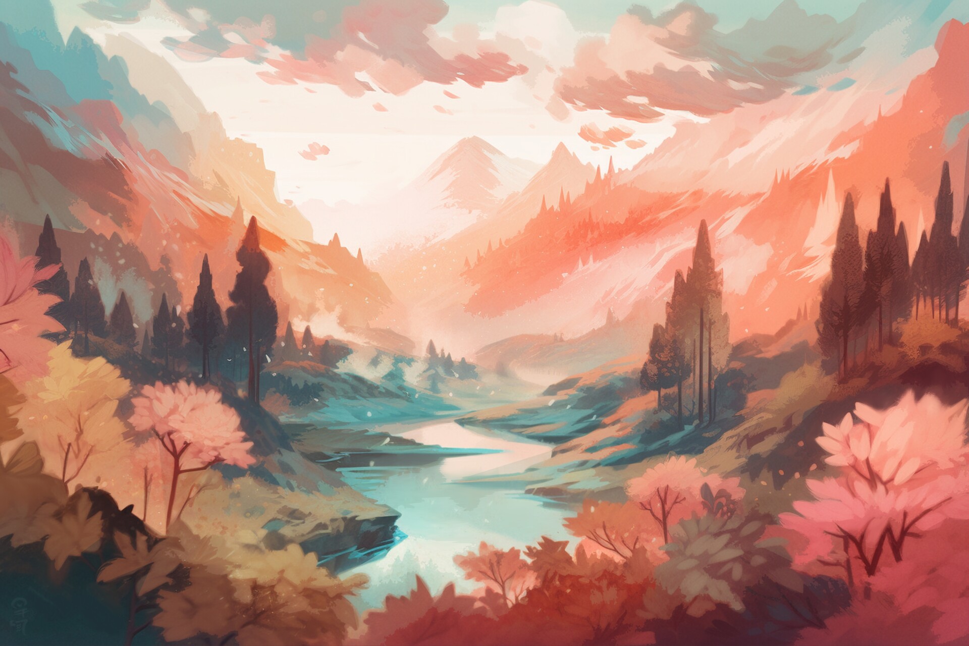 ArtStation - Peaceful Valley