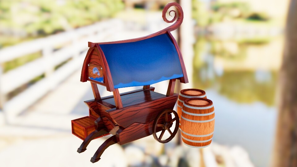 ArtStation - Merchant Stand