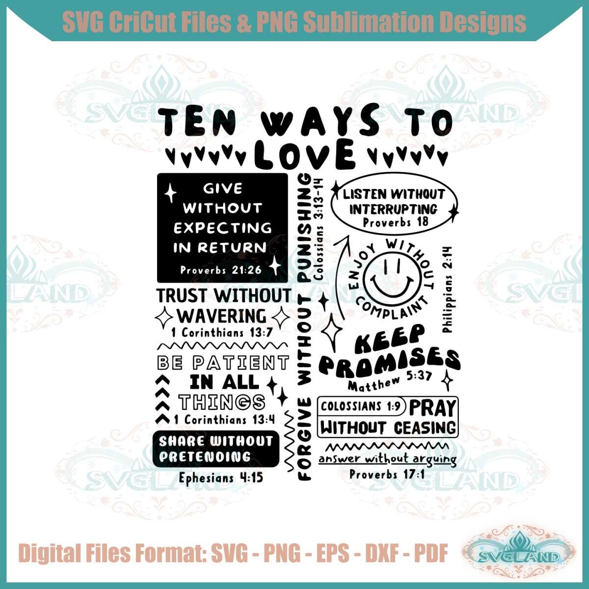 ArtStation - Dear Person Behind Me Ten Ways To Love SVG Cutting Files