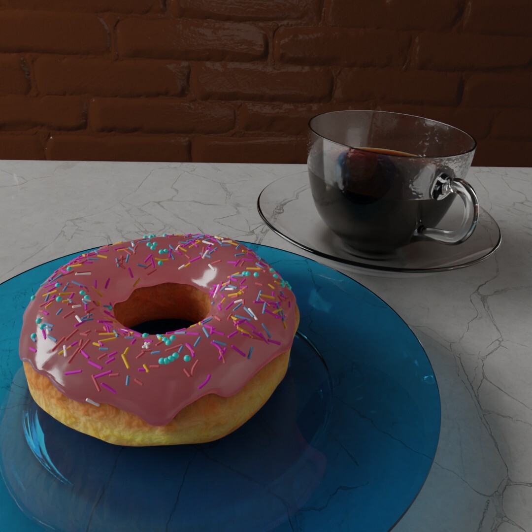 Melton Cartes - My Blender Guru Donut