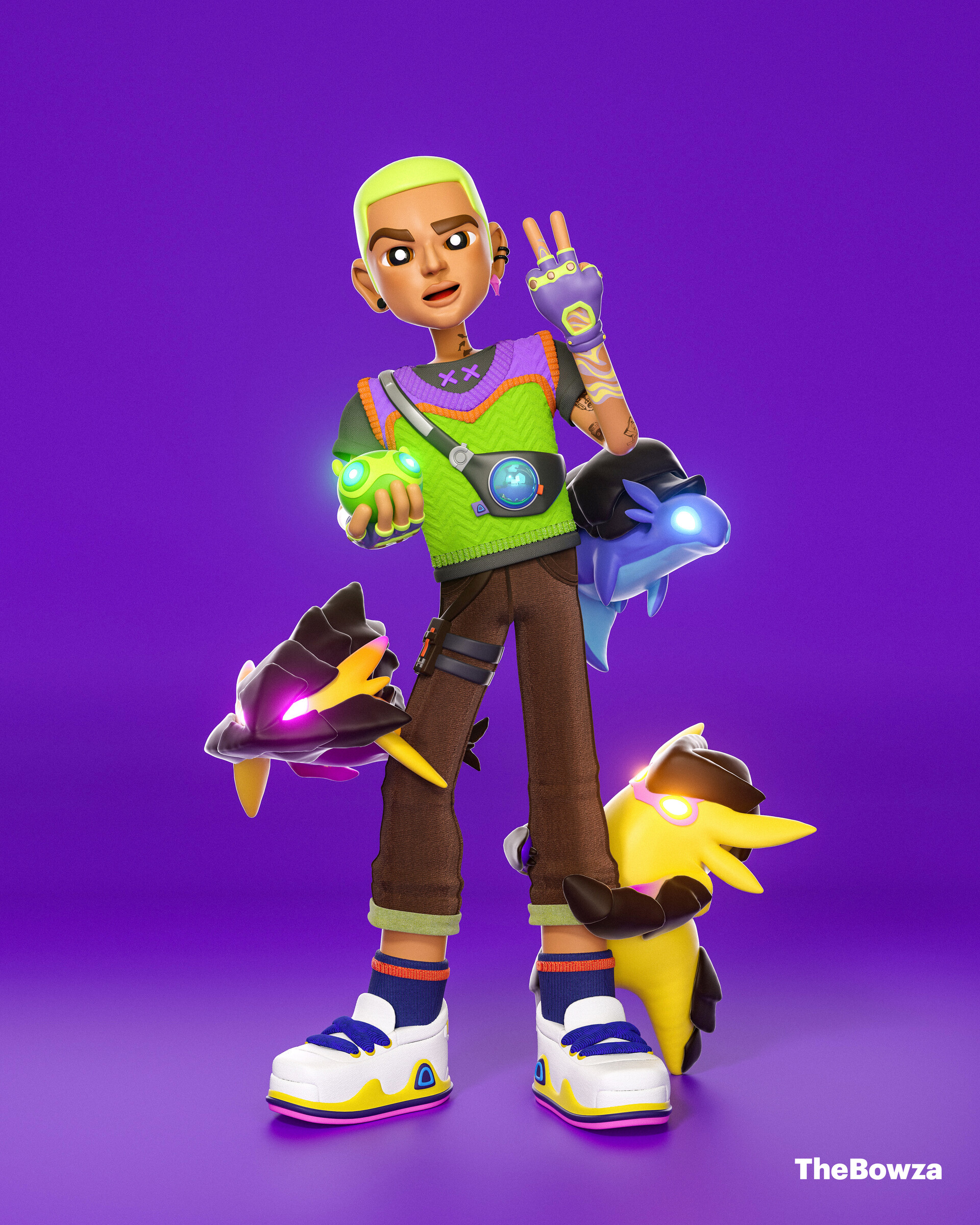 ArtStation - Gekko Valorant 3d