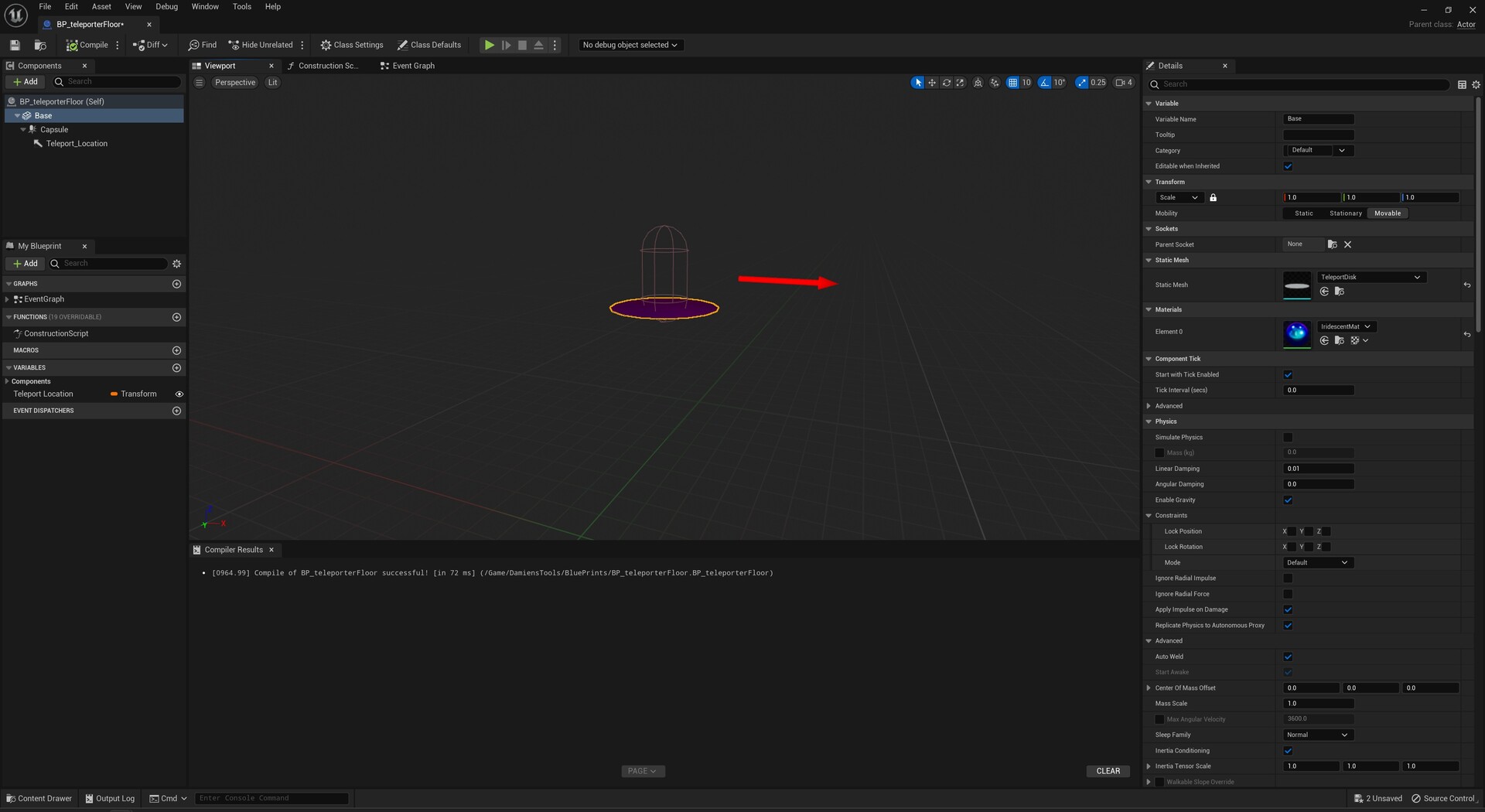 ArtStation - Tutorial - BP Teleport (Local) UE5