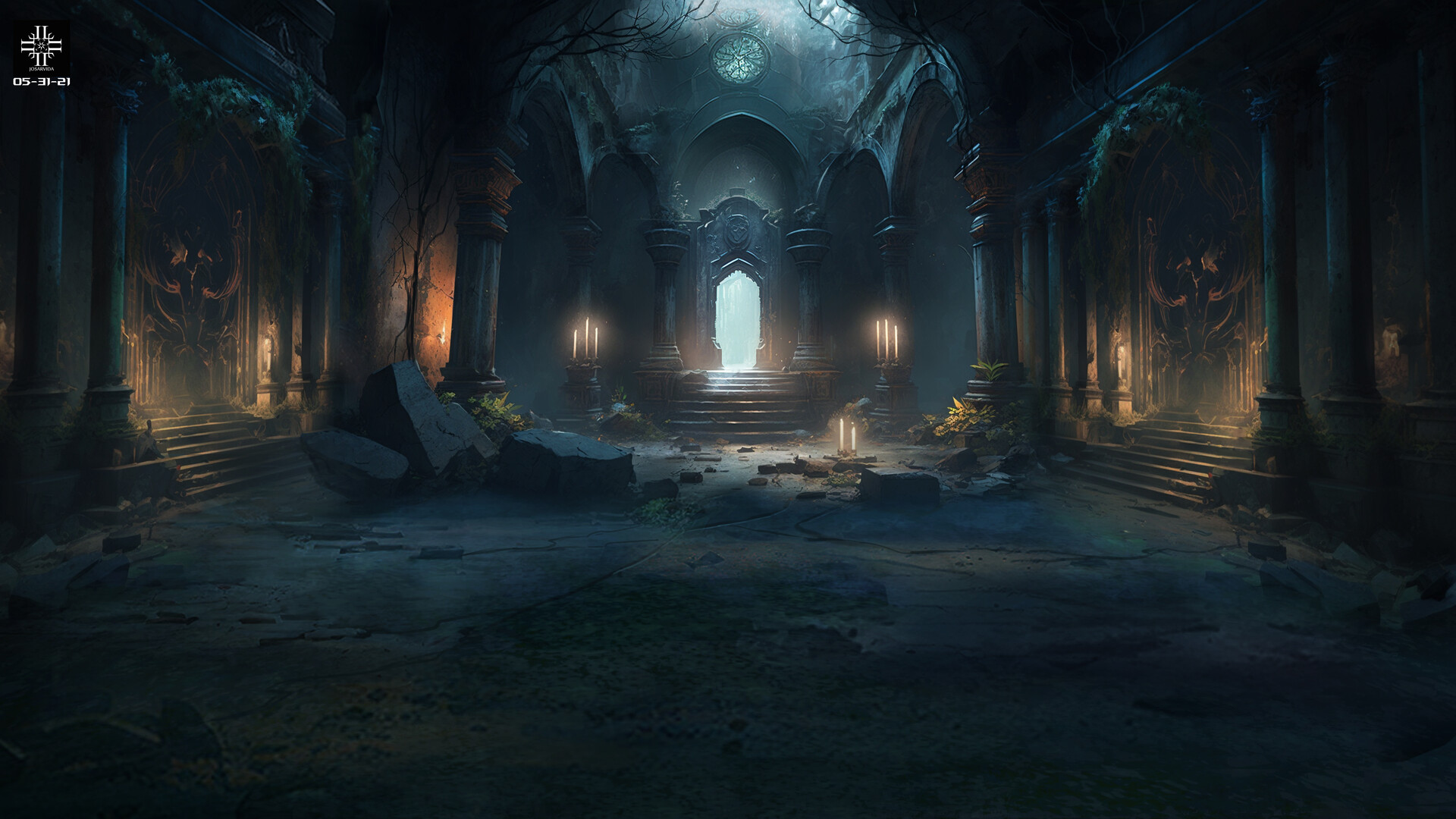 ArtStation - Crypt - Game Environment Design