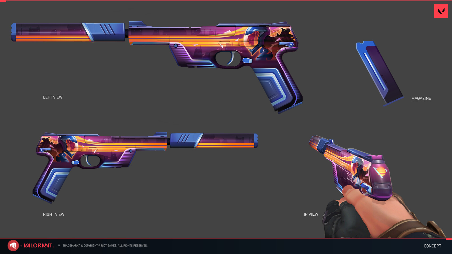 Kudos Productions - Valorant Gridcrash Skin