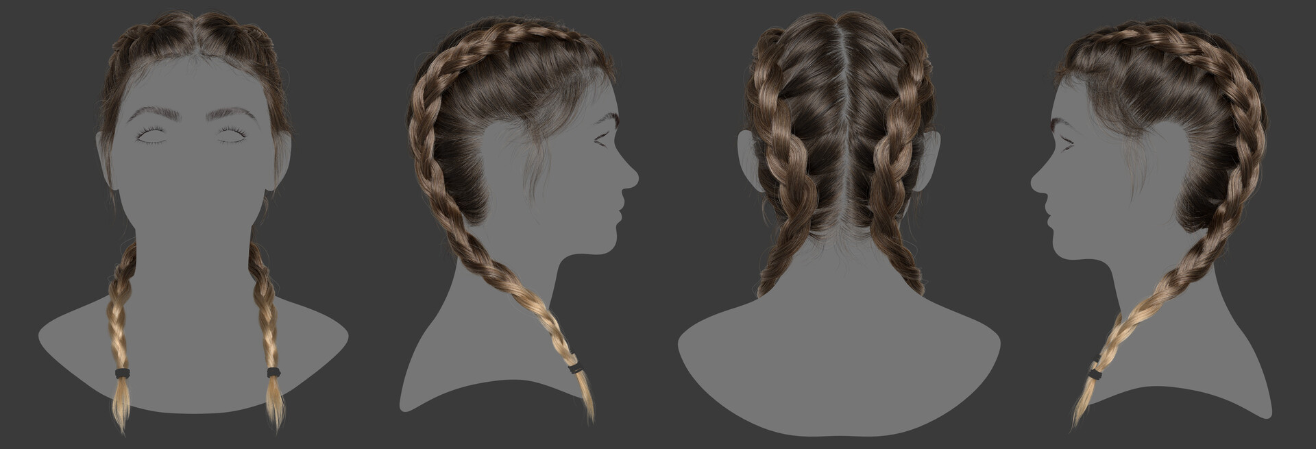 Francesca Crippa - Hair study - Braids