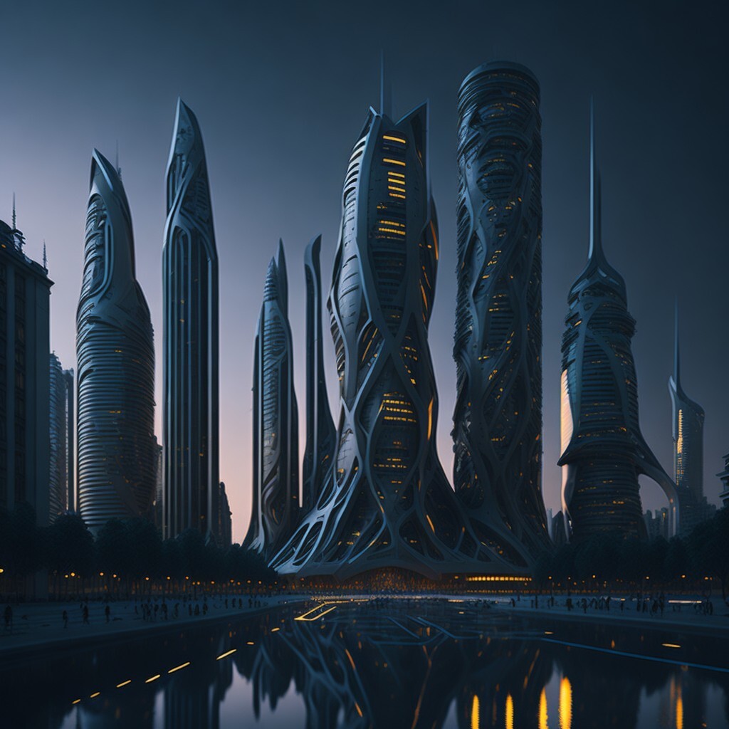 AIstation - Futuristic city Moscow (Futurism)