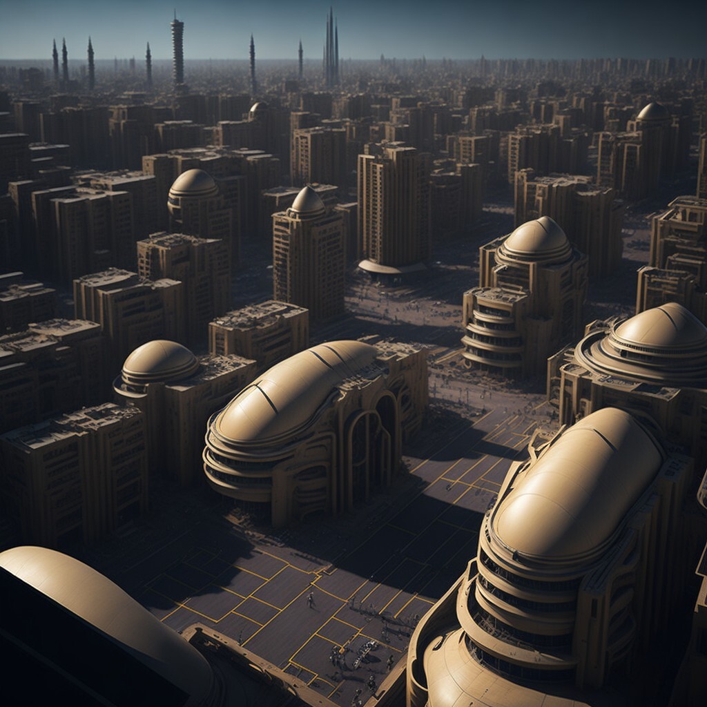 ArtStation - Sci-fi futuristic city Cairo