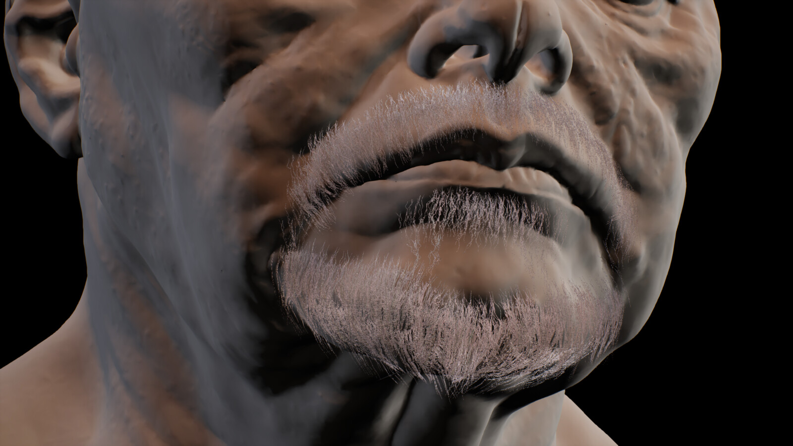 Pablo Morro - UE5 Old Man Beard HairCards