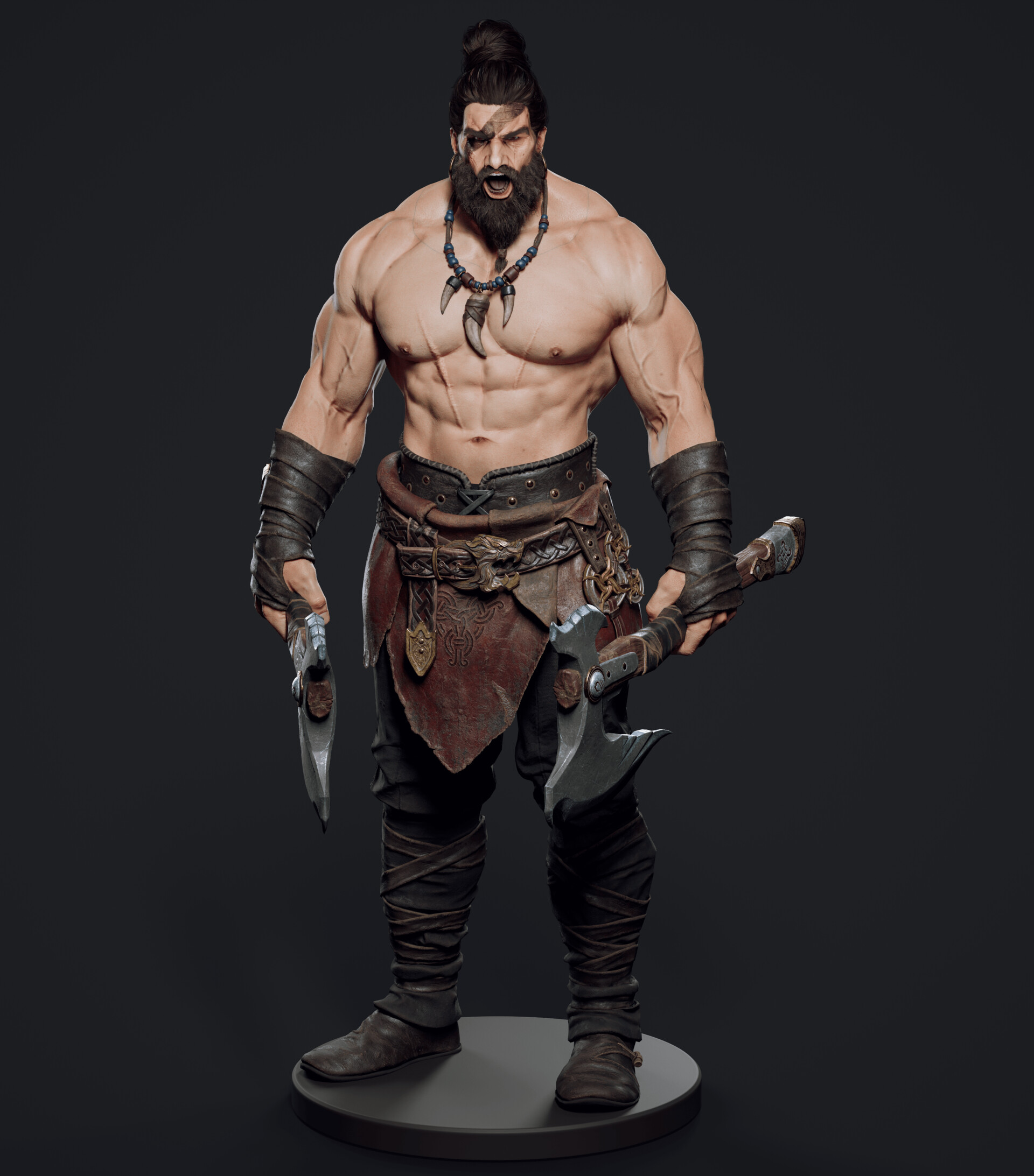 ArtStation - Barbarian Hargold [ real-time character ]