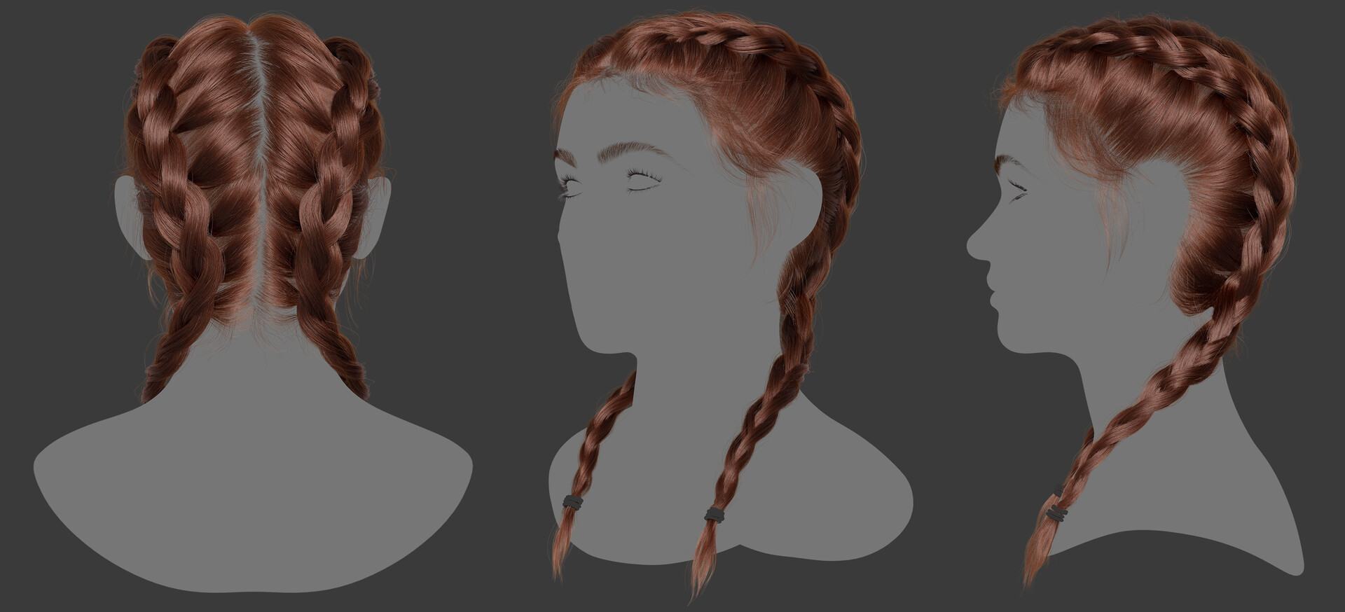 Francesca Crippa - Hair study - Braids