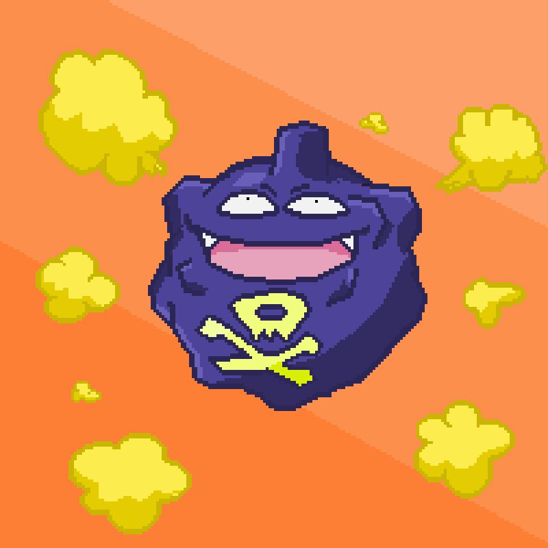 ArtStation - Pokemon Fan Pixelart Koffing