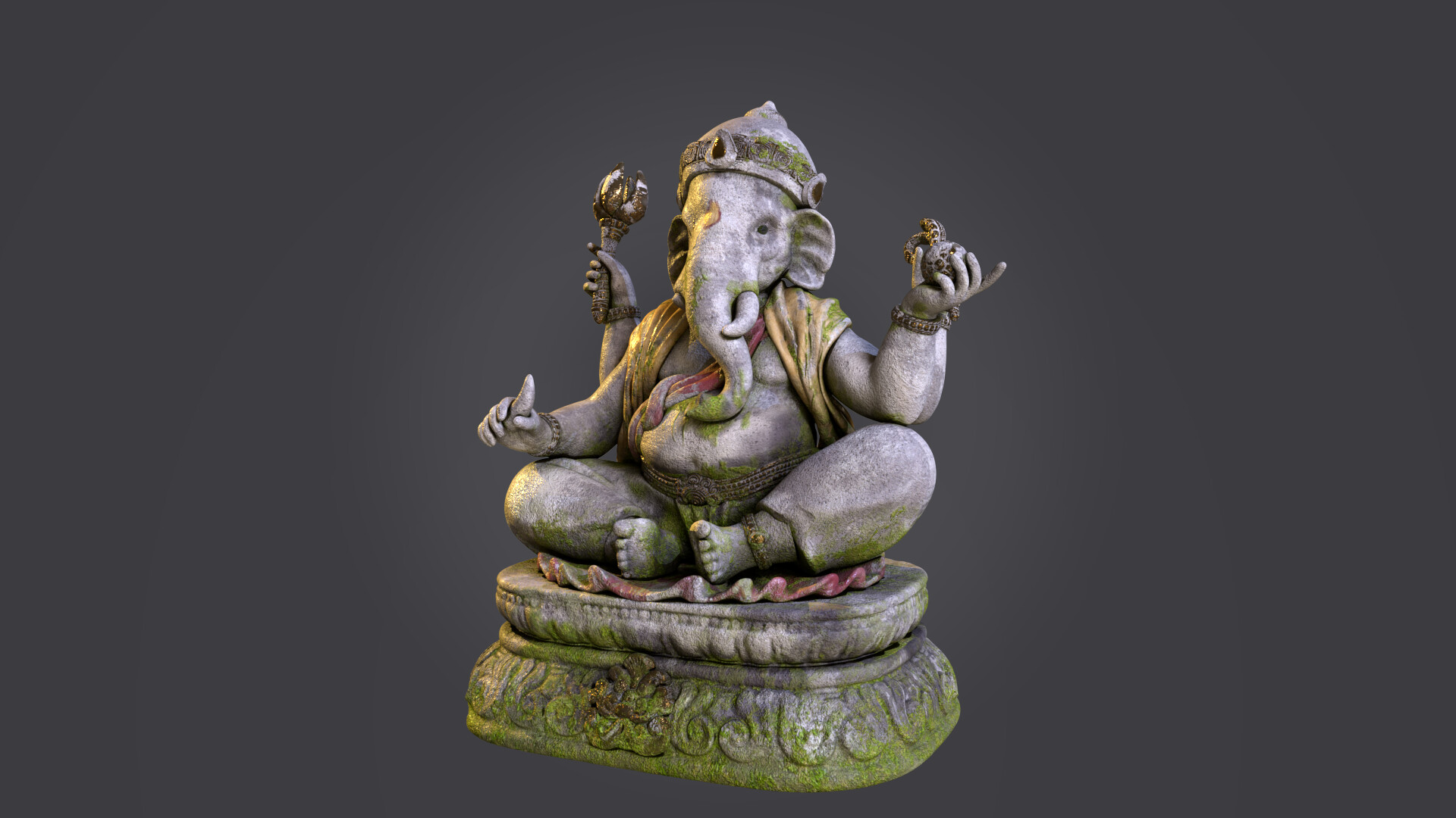 ArtStation - Texture - Ganesha statue