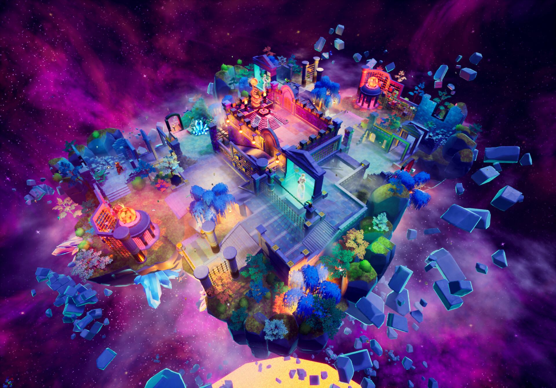 Xavier Marseille - Stylized space temple