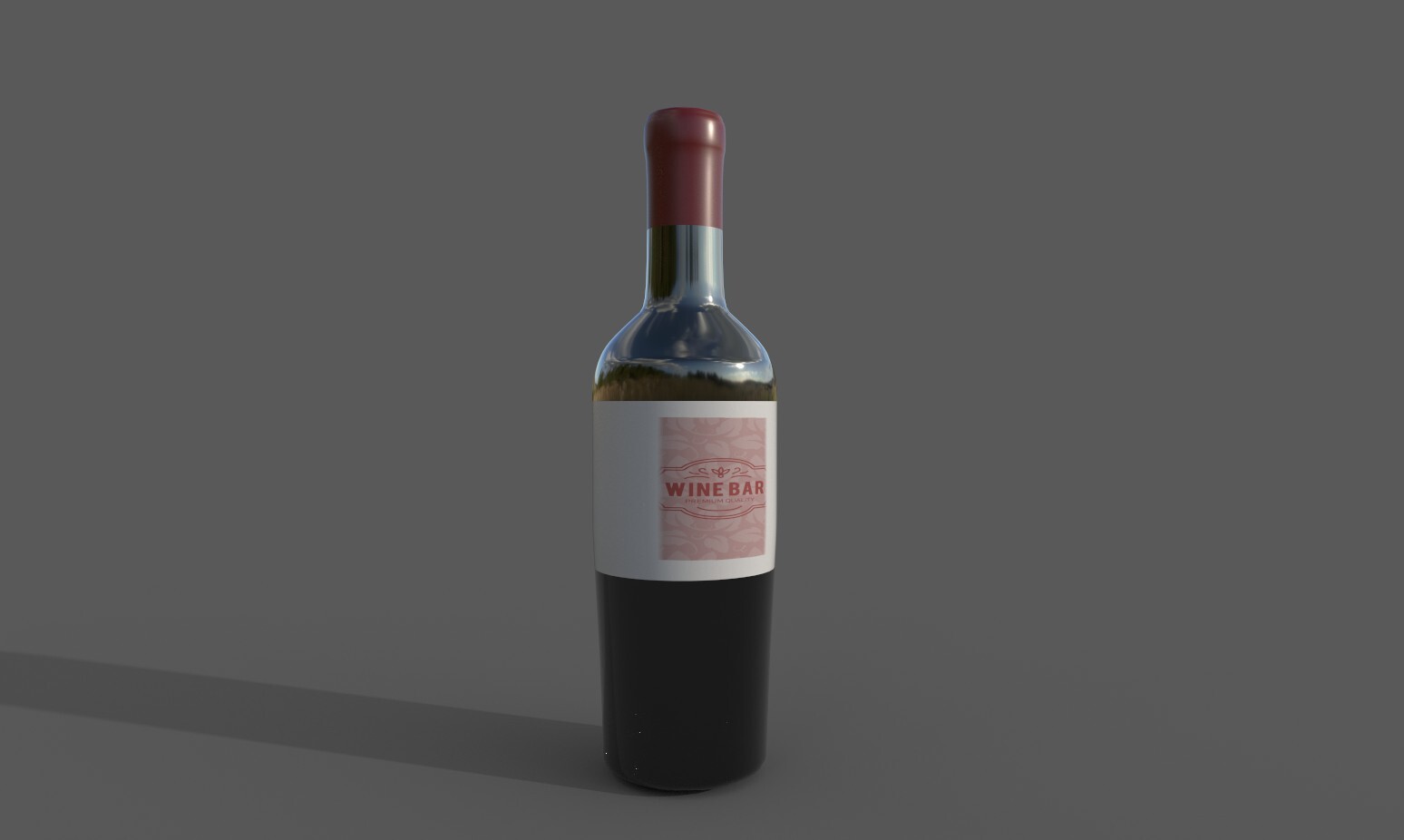 ArtStation - Wine bottle