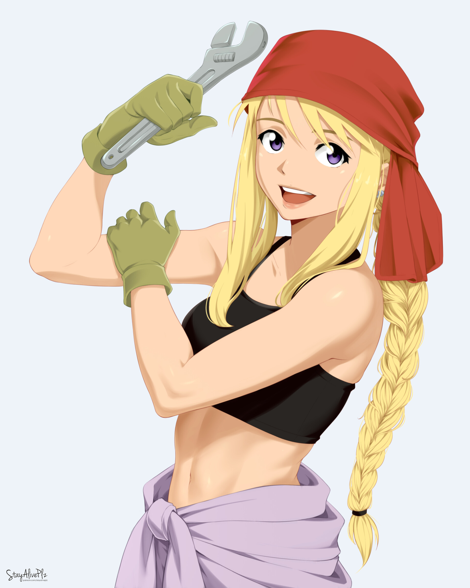 Artstation Winry Rockbell Fullmetal Alchemist Fanart Commission
